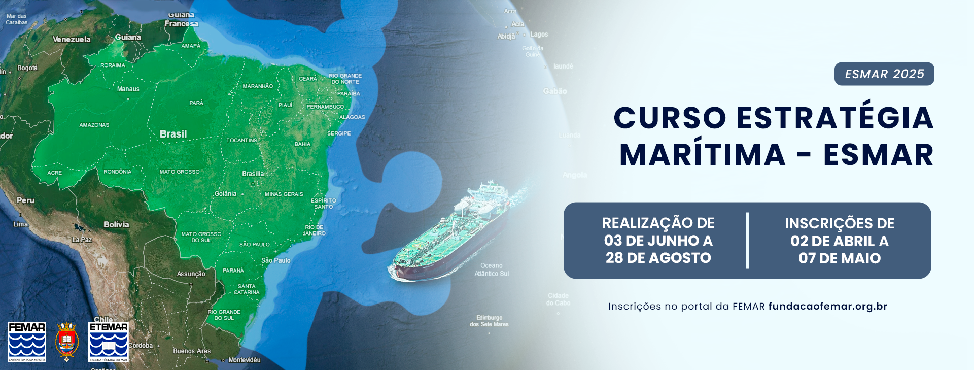 CURSO DE ESTRATÉGIA MARÍTIMA - ESMAR 2025 - Fundação de Estudos do Mar